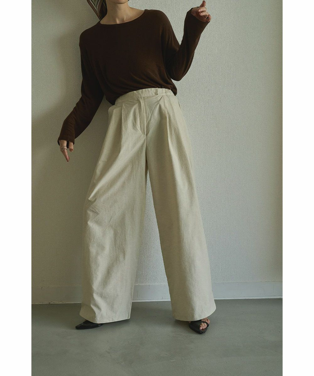 【SALE】LINING TUCK PANTS